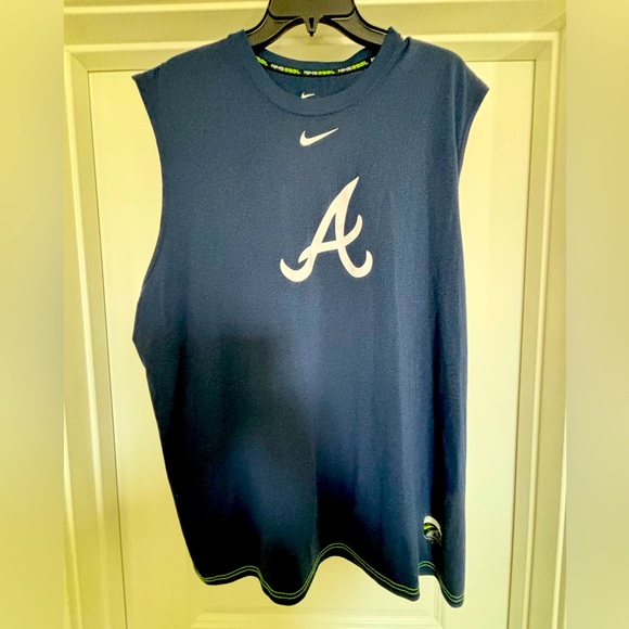 Nike | Shirts | Atlanta Braves Nike Drifit Sleeve Less Xl | Poshmark